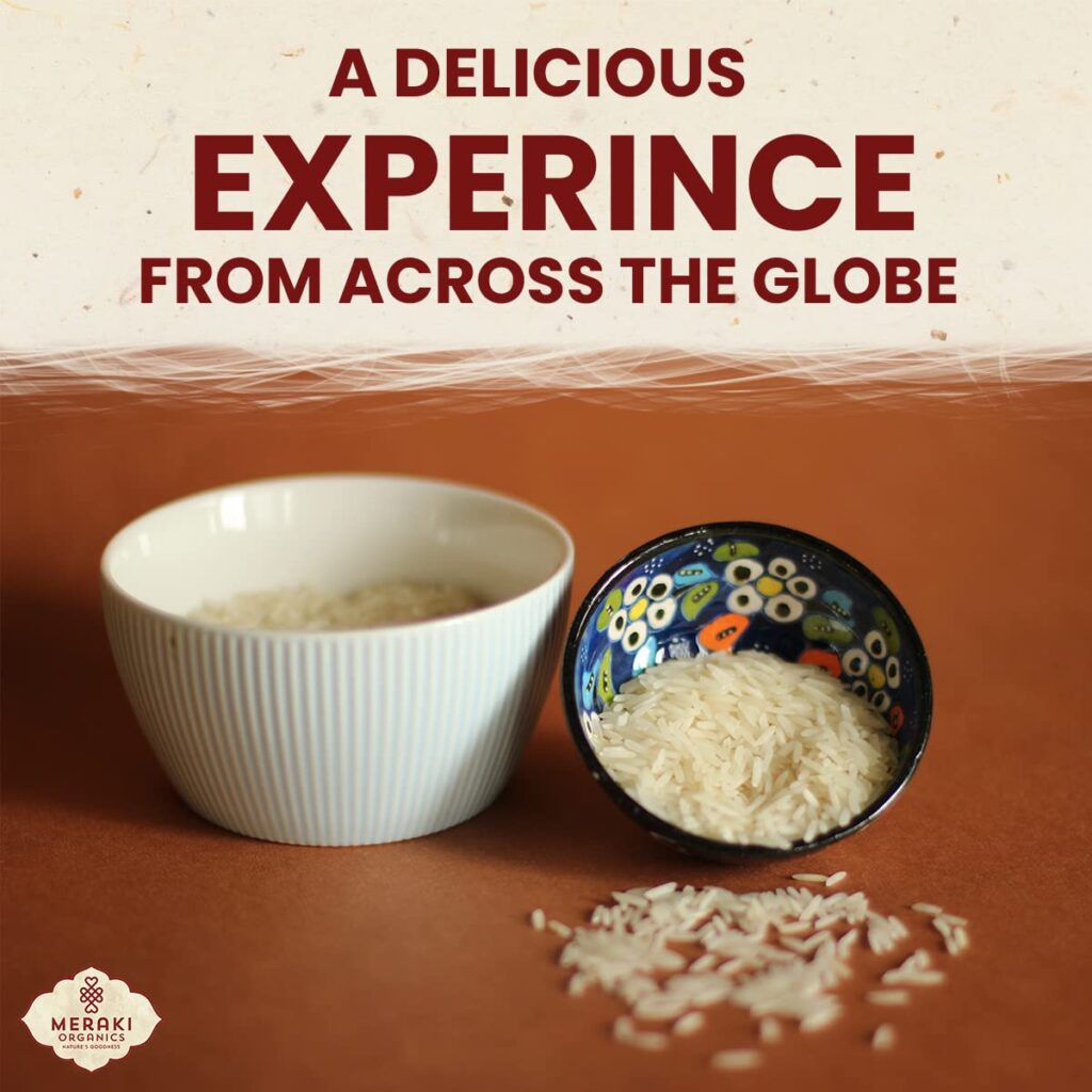 Meraki Organics White Long Grain Rice - Diabetic-Friendly Specially ...